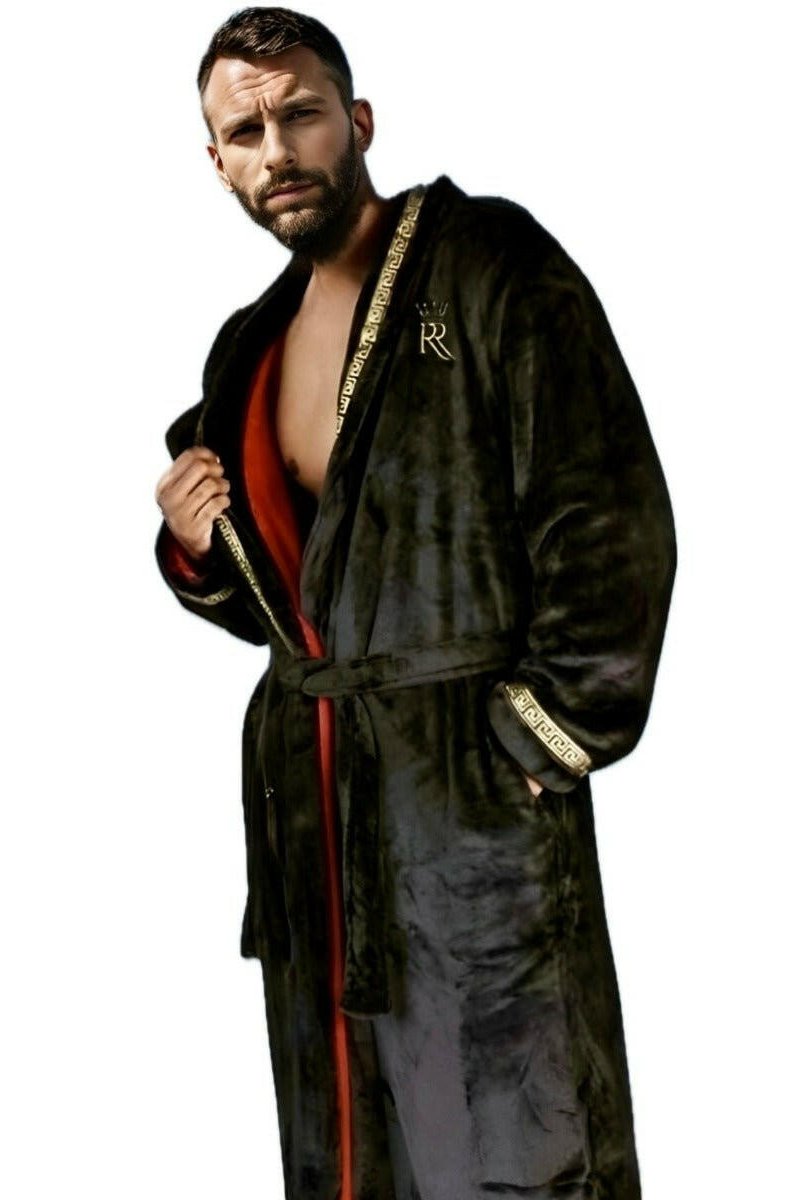 Black with Red Interior double layer plush Royalty Robe – Royalty Robes